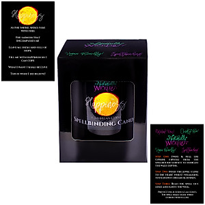 Naturally Wicked Spellbinding Happiness Candle with Crystal, Wood Wick & Gift Box