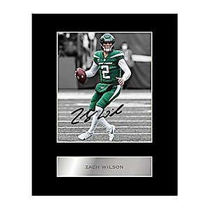 Zach Wilson Pre Printed Signature Signed Mounted Photo Display #11 Printed Autograph Picture