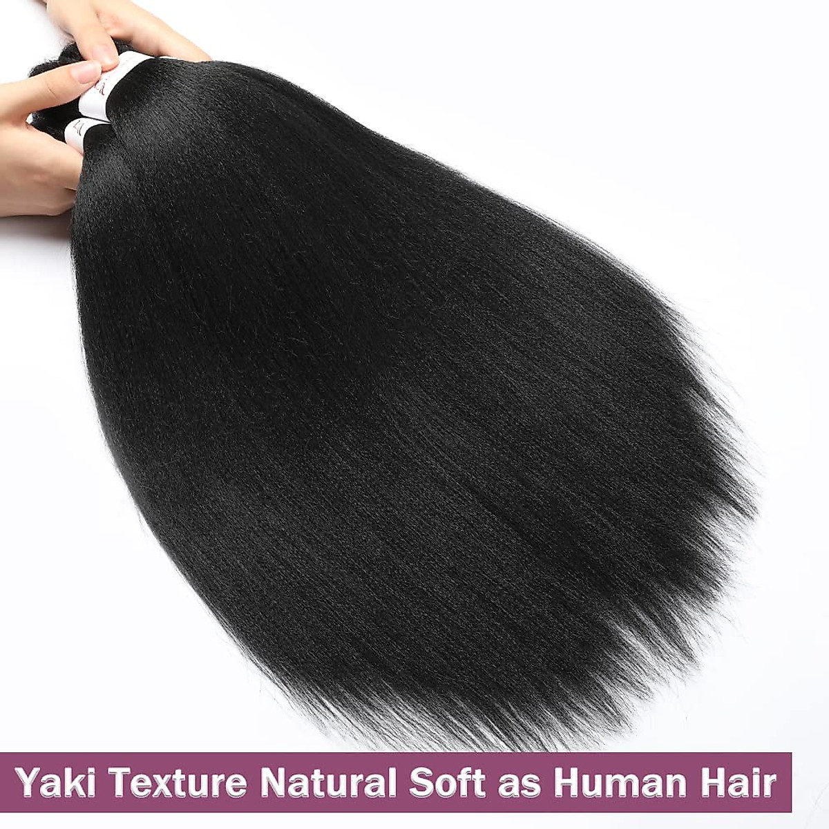 Easy Braid Pre stretched Braiding Hair 14 Inch 3 Packs Black (14 Inch,1B#)