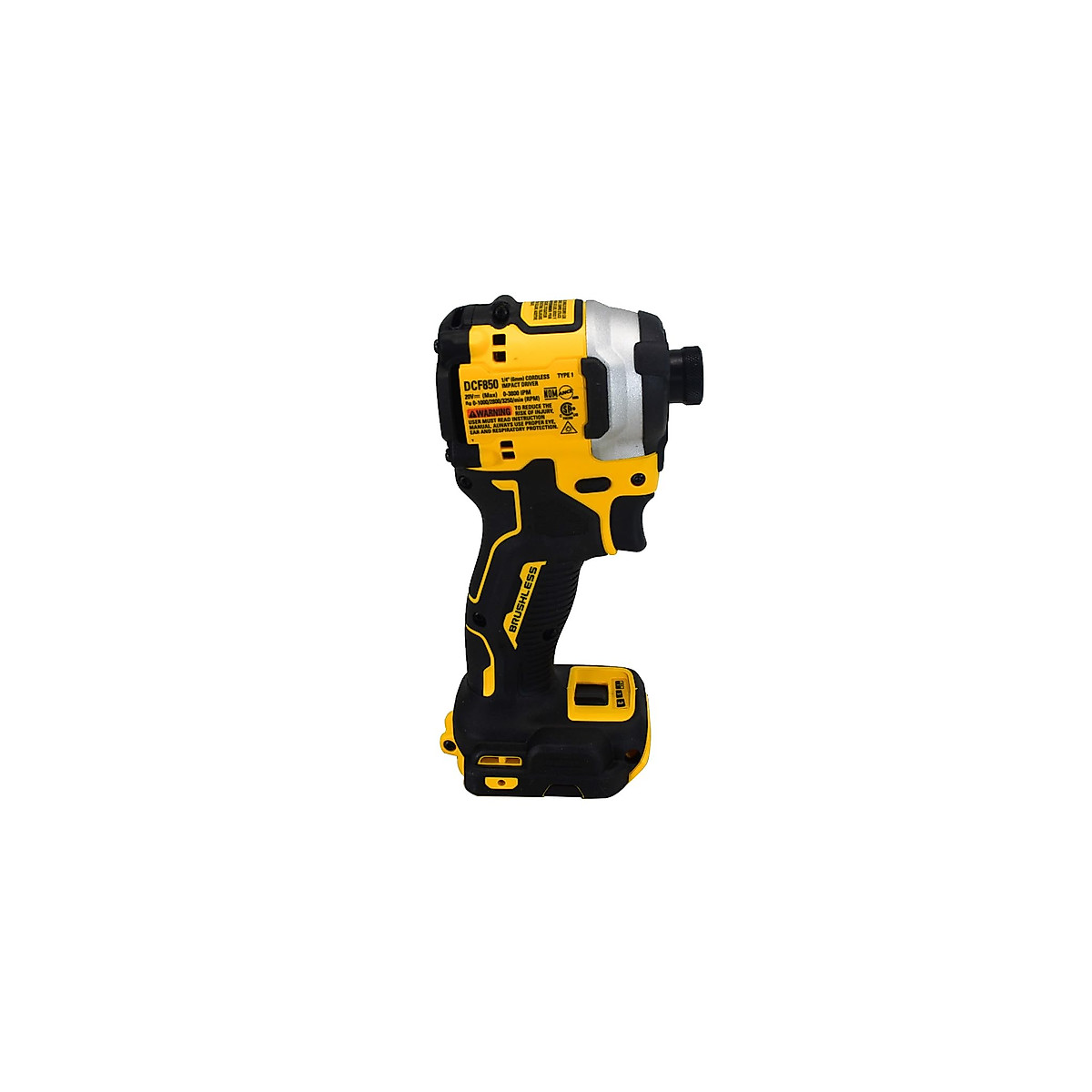DEWALT DCF850B 20V Cordless Brushless Compact 1/4'' Impact Driver (Tool Only) (DCF850B-NBX)