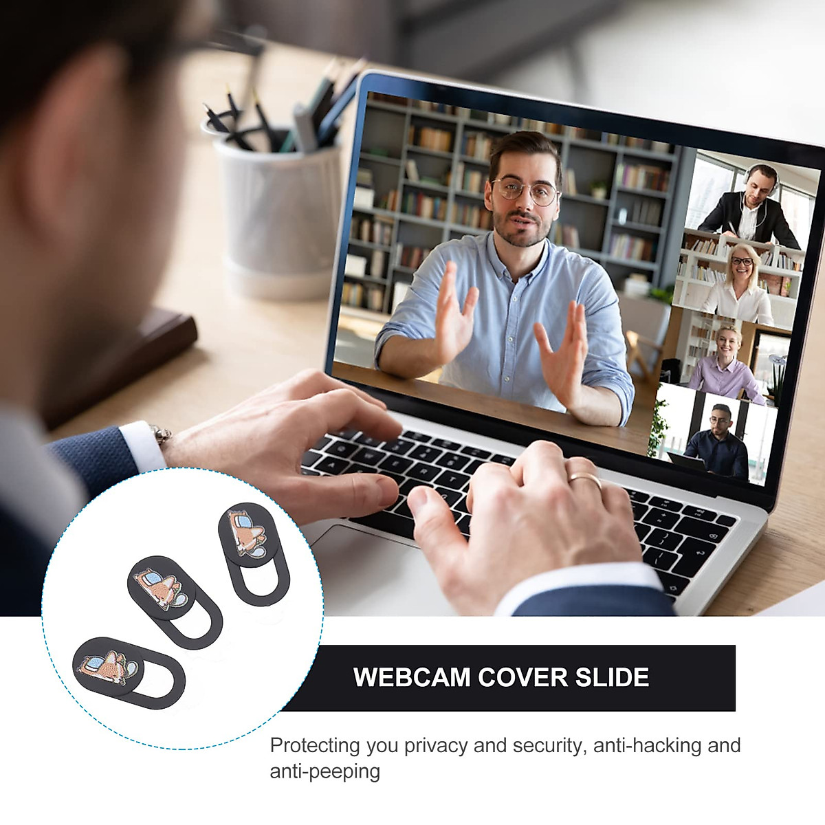 SOLUSTRE 3pcs camera cover webcam privacy covers computers laptops stickers for phones computer laptop stickers for computers smart camera phone camera Webcam Cover slider intelligent abs
