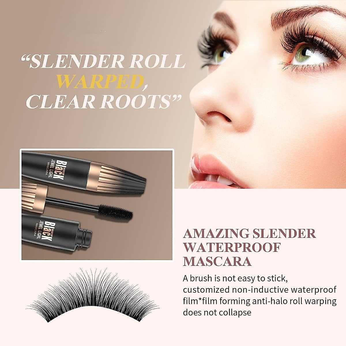 4D Silk Fiber Mascara - my lashes Mascara Natural,tube mascara liquid lash extensions Thickening and Lengthening, Waterproof and Smudge-Proof, Voluminous Eyelash