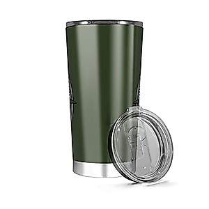 Stainless Steel Insulated Tumbler 20oz 30oz Stargate Cold Command Iced Coffee Tea Wine Hot Funny Travel Cups Mugs For Men Women, White, 20, 30oz