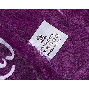 Wonderful Grandma Throw Blanket | Best Grandma Gifts | Wrap Your Grandmother with Love and Inspirational Words | Comfort Grandma Blanket Mothers Day Birthday Gifts for Grandma (Purple, Flannel)