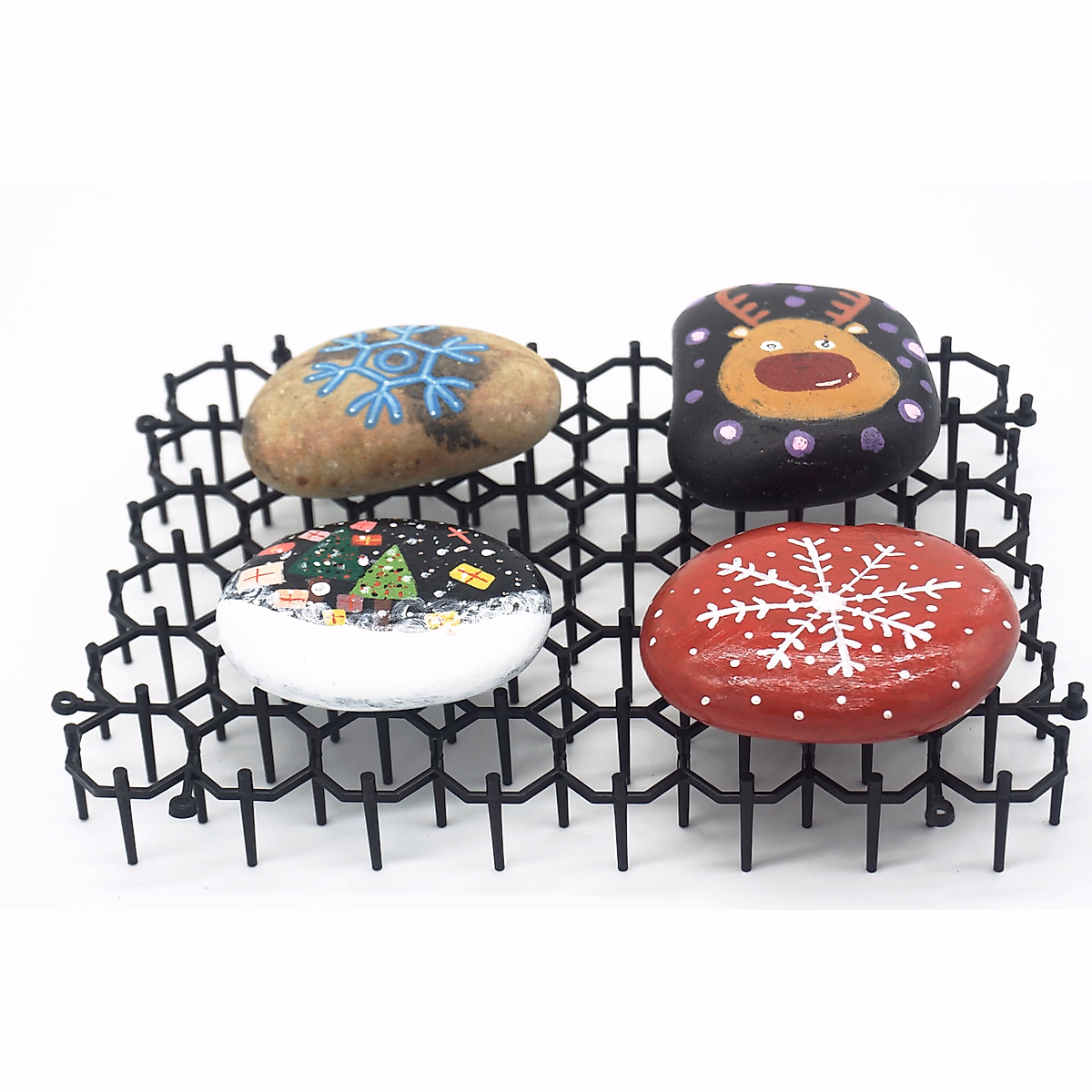 INFISELECT 12Pack Art Drying Rack with Metal Stand Perfect for Preschool Classroom DIY Crafts Rock Painting and Easter Egg Decorating