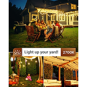 Sunco S14 LED Patio String Light Replacement Bulbs for Outdoors, 1W=4W, 2700K Soft White, Non-Dimmable, 50 Lumens, 2-Prong G5 Base, Wet Rated ETL 4 Pack