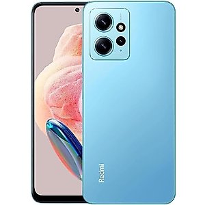 Xiaomi Redmi Note 12 4G LTE (128GB + 6GB) Global Unlocked 6.67" 50MP Triple (ONLY T-Moble/Tello/Mint USA Market) + (w/ 33W Fast Car Dual Charger Bundle) (Ice Blue (Global Version))