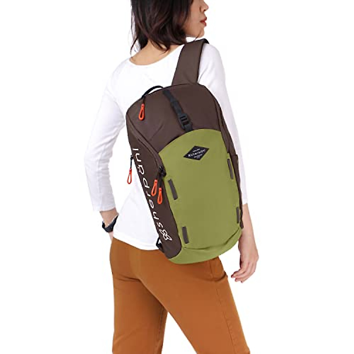 Sherpani Switch, 15L Lightweight Travel Hiking Backpack, Hydration Backpack, Backpack Purse for Women, Daypack for Women, Fits 13 Inch Laptop (Cactus)