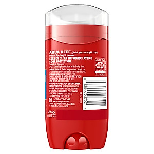Old Spice Red Collection Deodorant for Men, Aqua Reef Scent, 3.0 oz