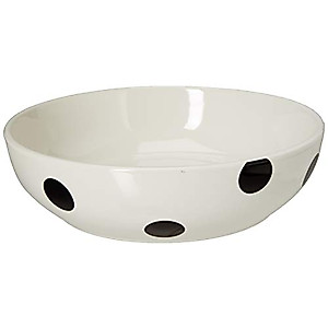 Kate Spade New York Deco Dot Pasta Bowl, 1.45 LB, White