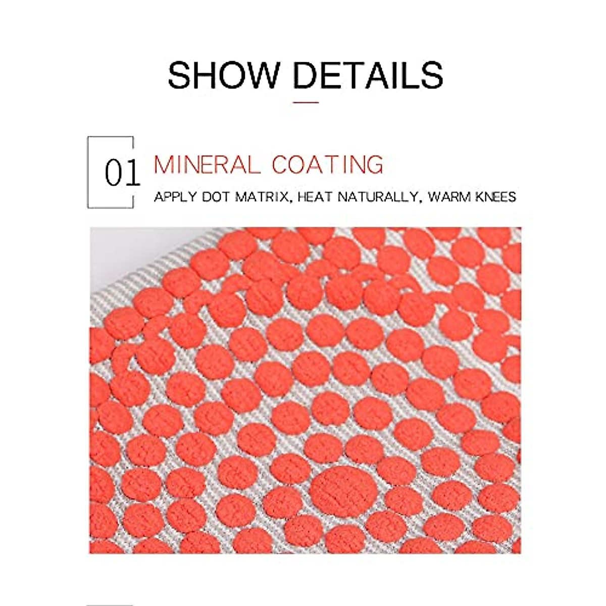 1 Pair Self Heating Support Knee Brace Warm for Arthritis Joint Pain Relief and Injury Recovery Knee Pads (Black,L)