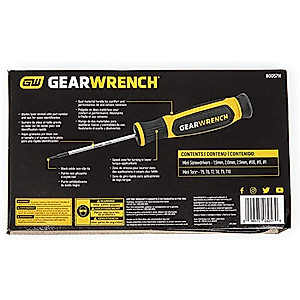 GEARWRENCH 12 Pc. Phillips/Slotted/Torx Mini Dual Material Screwdriver Set - 80057H