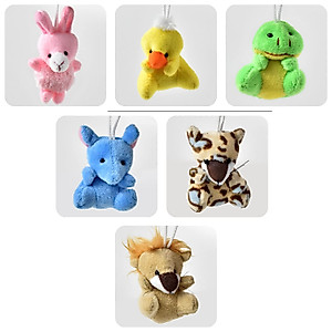 Cemirk Mini Animal Plush Toy Set - Perfect Party Favors and Classroom Prizes for Kids 4-8 - Cute and Colorful Goodie Bag Stuffers