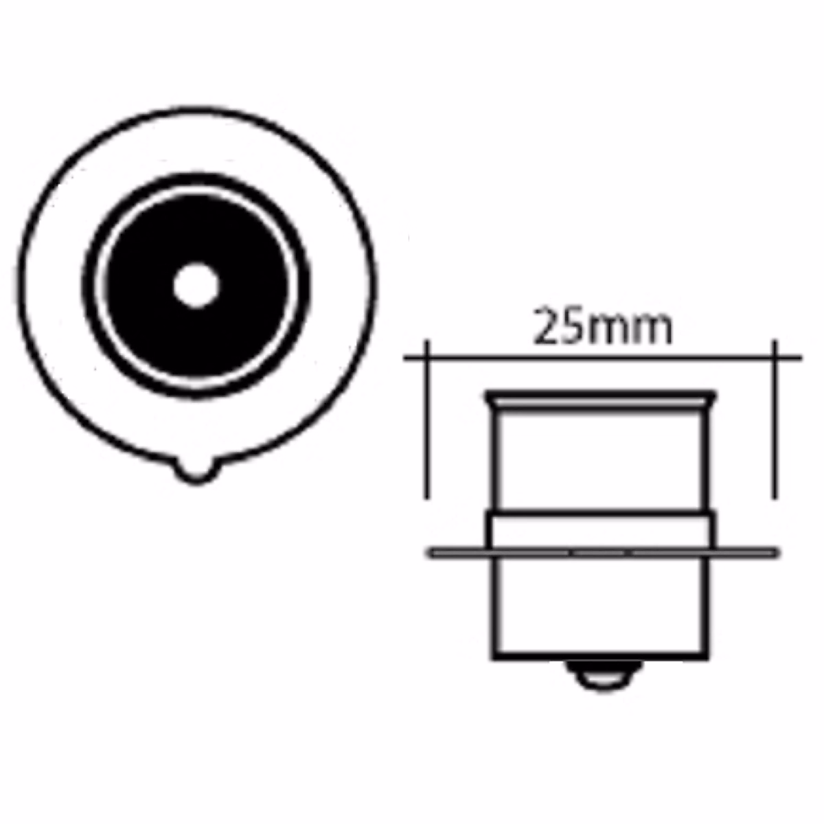 JUSTSWAG WSLHFEO Floesser #1151 Bulb 12 V, 25 W, P15s Base, T-6 Shape c