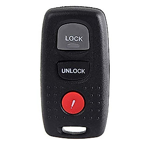 OCPTY 1 X Flip Key Entry Remote Control Key Fob Transmitter Replacement for Mazda 3 6 41846 3 Buttons