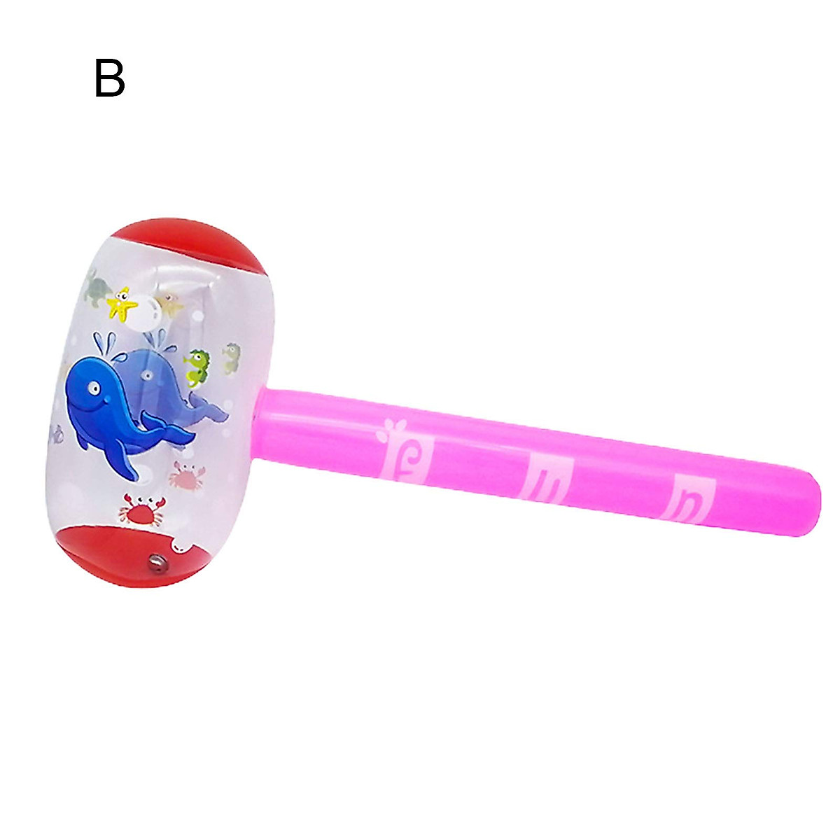 helegeSONG Light Up Inflatable Hammers, Large Inflatable Hammer with Bells Screaming Blow Up Hammer Kids Party Noise Maker Toy Hammer B