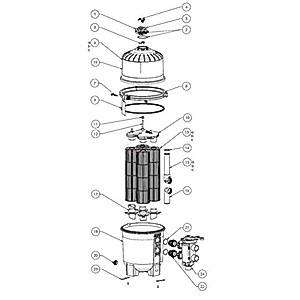 Tiki Island Pool Express Replacement for DEX2420Z8A Hayward DE and Cartridge Filters Manual Air Relief Valve Oring Kit