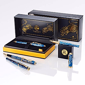 Cross Townsend 2020 Year of the Rat Special Edition Translucent Blue Lacquer w/ 23KT Gold Plated Inlays and Appointments Rollerball Pen