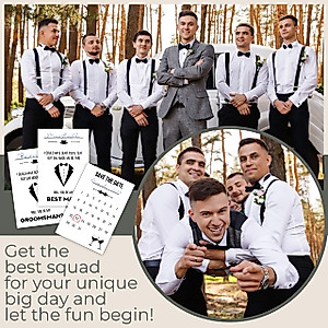 STOFINITY 10 Groomsmen Proposal Cards Set - 8 Will You Be My Groomsman Proposal Gifts for Wedding, 2 Best Man Proposal Gifts, Funny Asking Groomsman Card, Suit Up Groomsmen Gift Box Invitation Ideas
