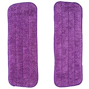 Vorfreude Spray Mop Microfibre Pads 2 Pack of Li1000x Machine Washable Reusable 25cm x 40cm Wipes for Cleaning Dry or Wet Floors. Easy Wash and Reuse (2 Total)