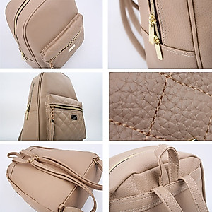 Copi Women's Simple Design Modern Cute Fashion small Casual Backpacks Pink, Not big bag