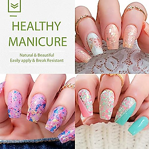 UNA GELLA Medium Square Gel Nail Tips 216pcs Clear Square Fake Nails for Full Cover Acrylic Square Nails French False Nails for Nail Extension and DIY Nail Art 12 Sizes False Gelly Tips DIY Nail Salon