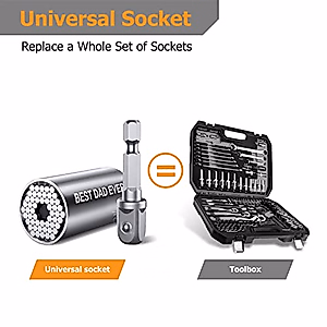 Stocking Stuffers for Men, Gifts for Men, Super Universal Socket Tools, Christmas Gifts for Dad Who Have Everything, Cool Gadgets for Him Father Husband Boyfriend Grandpa, Unique Tool Gifts for Men