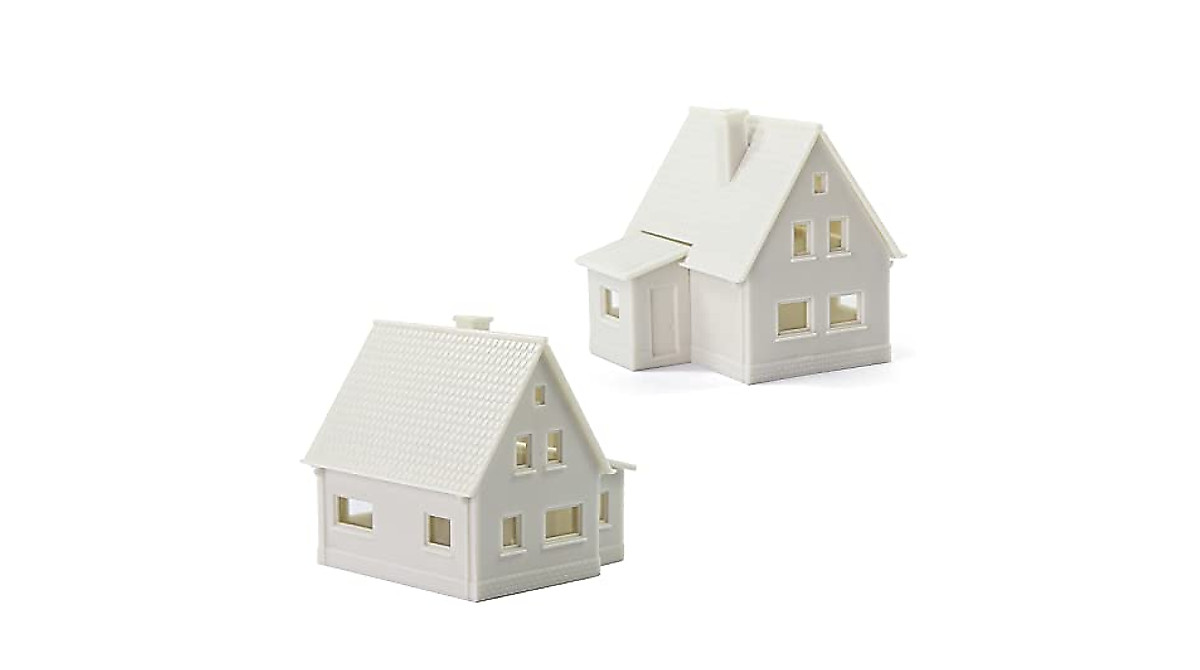 N Scale Model Blank Buildings Kit for DIY Train Layout
