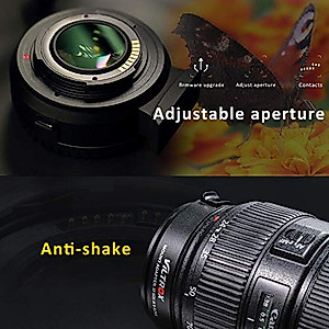 Lens Mount Adapter EF-EOS M2 Auto-Focus 0.71x Speed-Booster Control Ring for Canon EF Lens to Canon EOS-M (EF-M Mount) Mirrorless Cameras M M2 M3 M5 M6 M10 M50 M100