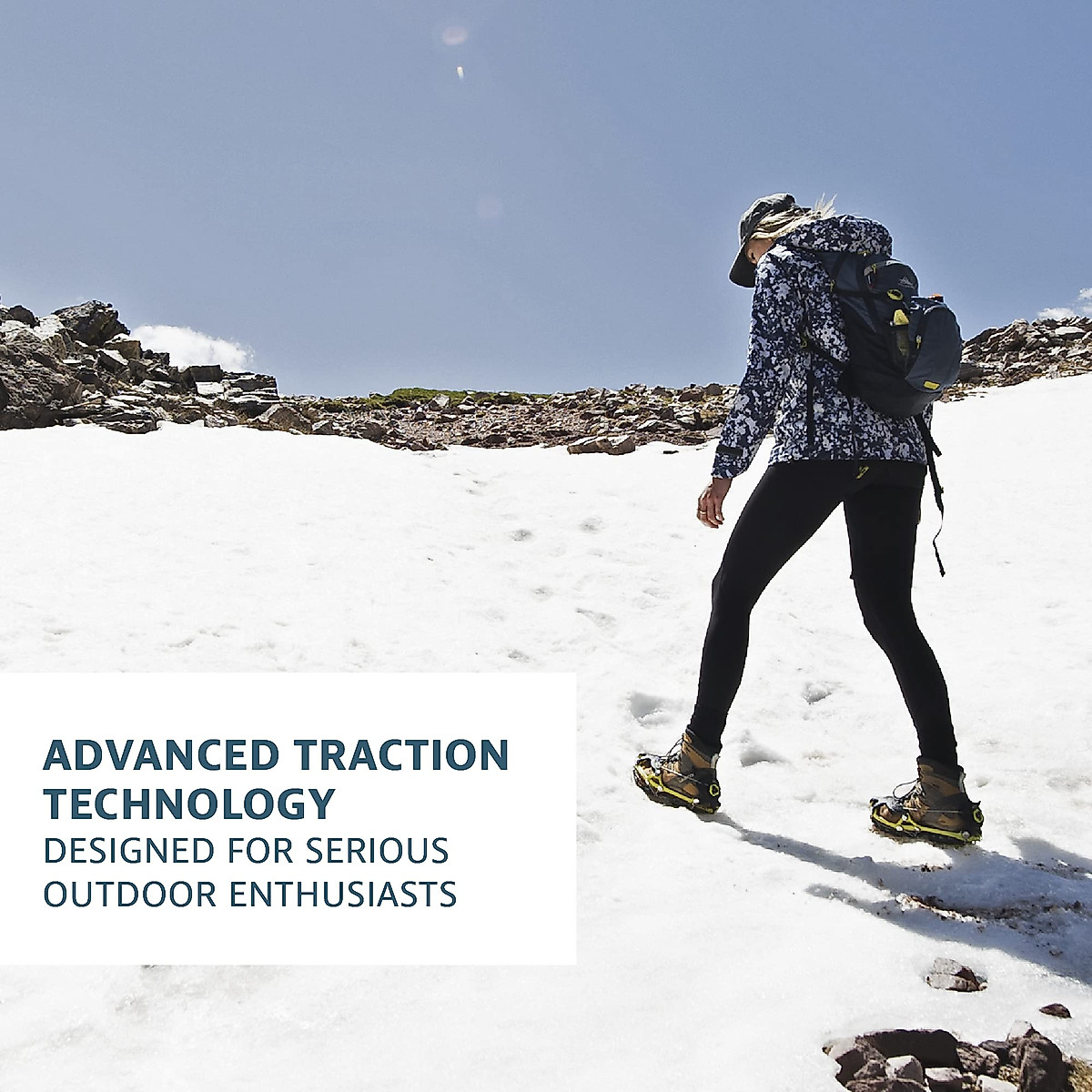 Yukon Charlie's Slip Nots Traction - Spin, Large/X-Large, Ice Shoe Spikes for Hiking Boots