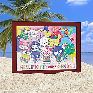 Hello Kitty and Friends Tropical Times 1,000 Piece Jigsaw Puzzle | Collectible Puzzle Artwork Featuring Hello Kitty, Cinnamoroll, Keroppi | Officially-Licensed Hello Kitty Puzzle & Merchandise