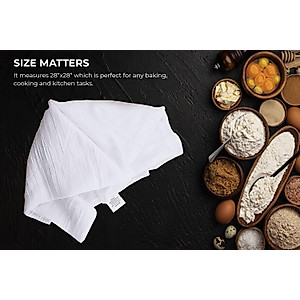 Avalon Flour Sack Towels Pack of 15 Size 28x28 Inches – 100% Ring Spun Cotton, Highly Absorbent Dish Towels for Drying Dishes, Durable Tea Towels for Kitchen, Multipurpose Flour Sack Dish Towels