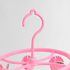 Muellery Clothes Dryer Hanger with Cute Strawberries Clips Drying Rack Folding Indoor TPQH96409
