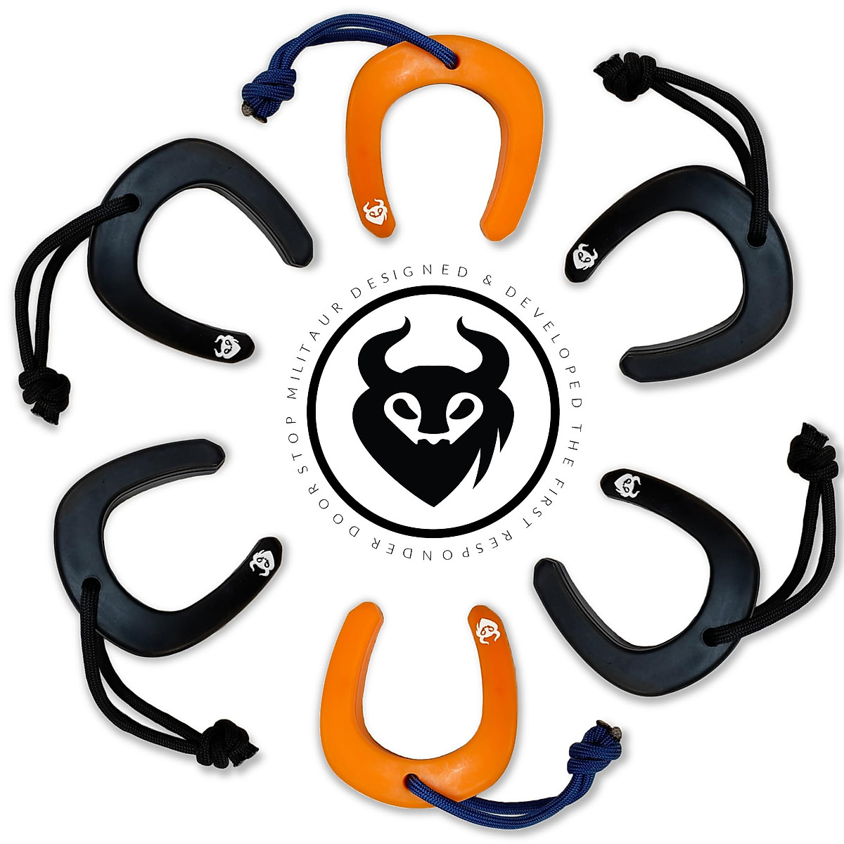 Militaur First Responder Door Stop. Stops Doors from Closing. Orange is Glow in The Dark. Police & EMS Door Jam. Firefighter Tools Door Wedge. Door Pinch Guard. Molle & PALS Compatible. (Pack of 2)