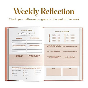 Self Care Planner by epic self - Undated Wellness Planner, 48 Weeks - Self-Love, and Habit Tracker for Women - Prioritize Your Well-being in 2023 - Daily & Weekly Reflection Pages