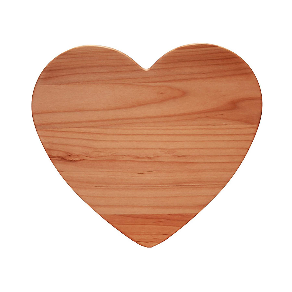 Hardwood Heart Shaped Cheese Serving Board (11" x 11" x .75")