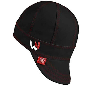 Welder Nation 8 Panel Welding Cap, 100% Cotton, Duck Canvas Exterior, Protective, Durable Men’s Hats with No Unicorn Peak for Welding, Heavy-Duty Jobs - Premium, Comfortable Welder Hat - 10 oz, 7 1/4