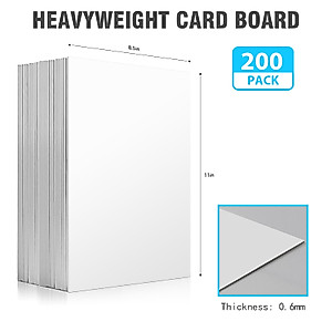 Fabric Organizer Boards for Neat and Easy Storage,Set of 200 Comic Book Boards for Fabric Storage,Magazine,and Books,7.5 * 10.5 Inch Magazine Boards and Fabric Board with Plastic Alligator Clips