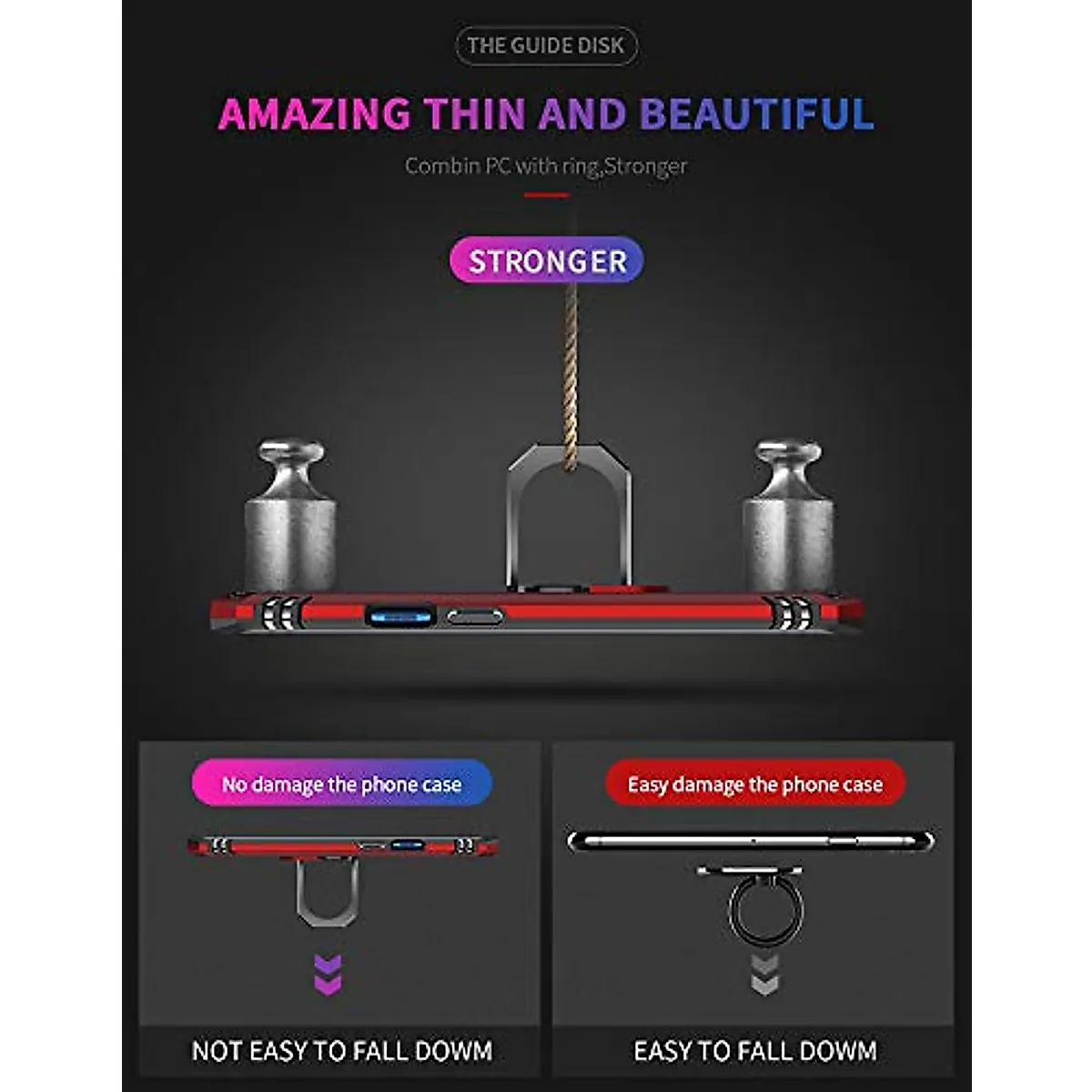 OnePlus 7 Pro Case Military Protection with Built-in 360 Rotation Kickstand Support Car Magnetic Holder for OnePlus 7 Pro 6.67" Jade