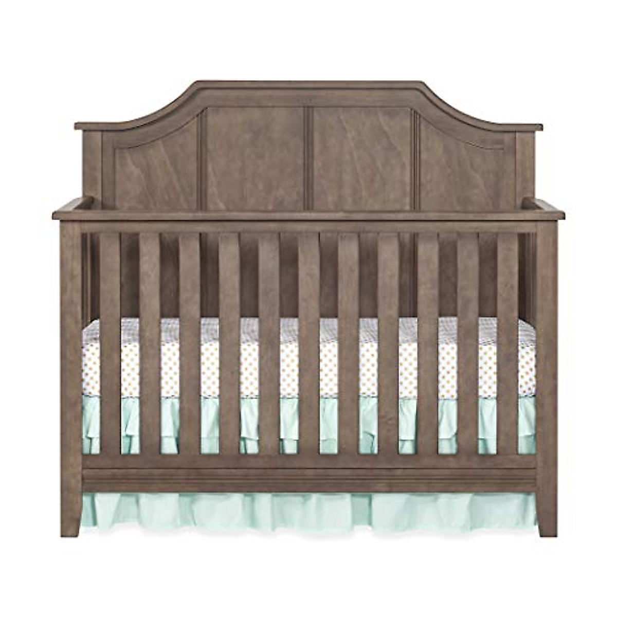 Child Craft Rylan 4-in-1 Convertible Crib, Baby Crib Converts to Day Bed, Toddler Bed and Full Size Bed, 3 Adjustable Mattress Positions, Non-Toxic, Baby Safe Finish (Cocoa Bean Brown)