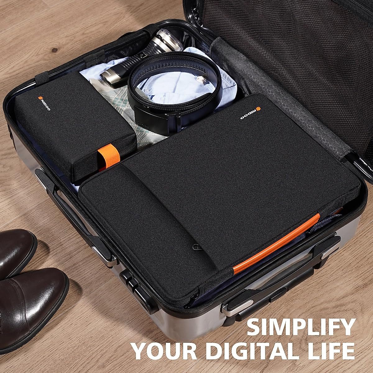 NIDOO 15.6 inch Laptop Sleeve Case Computer Bag & Accessory Bag for 15.6" Lenovo Legion 5 / IdeaPad Gaming 3i / ThinkPad T15 P15s E15 / 16" Legion 7 / Legion 5 Pro/Yoga 7i / Galaxy Book3 Acer HP