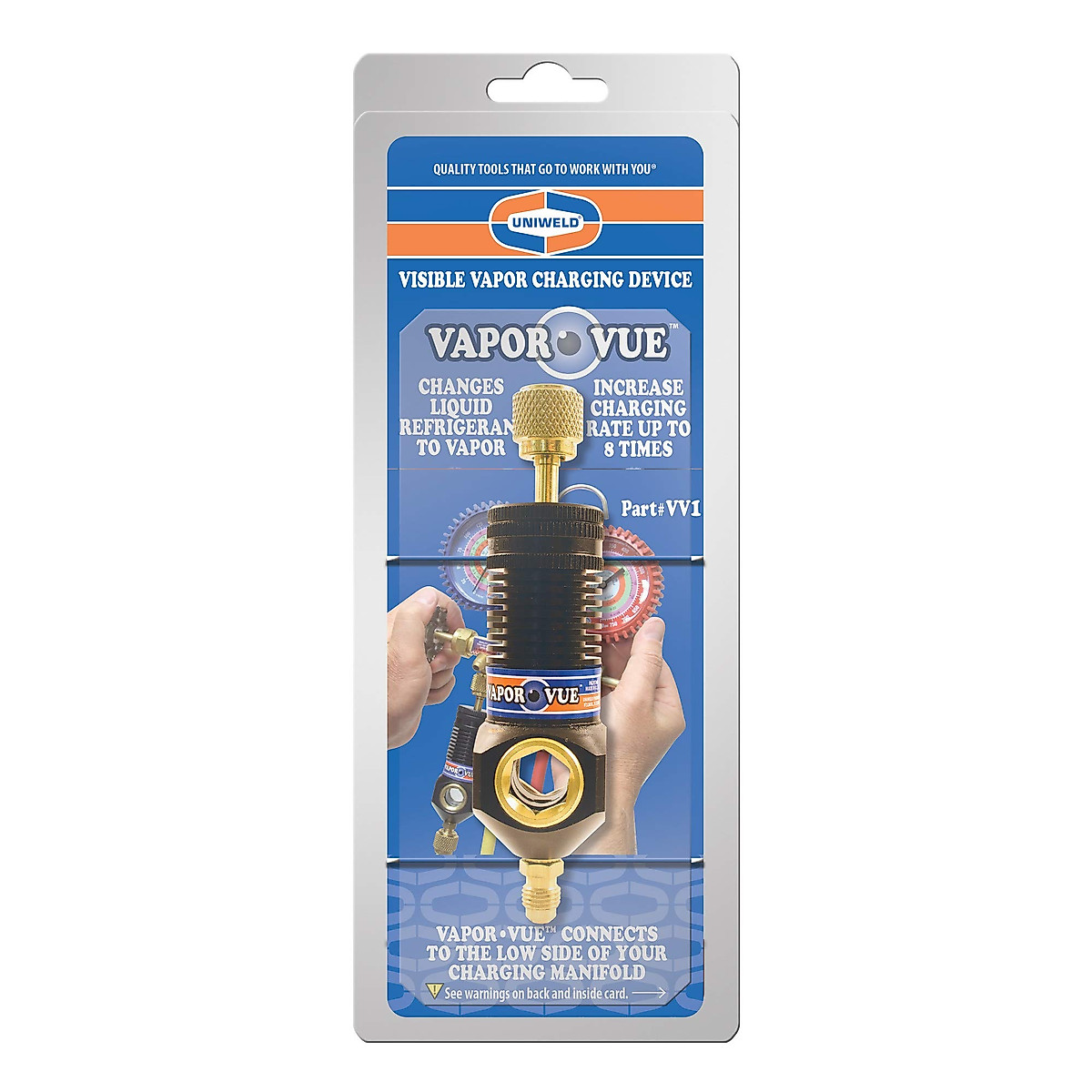 Uniweld Products VV1 Uni-Weld Vapor Vue with 1/4" Fitting,Black