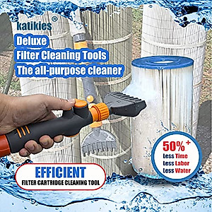 katikies Pool Cartridge Filter Cleaner Tool, Filter Cleaning Wand for Spa & Hot Tub