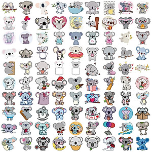Koala Stickers 100PCS Cute Animal Stickers Waterproof Vinyl Decals for Water Bottles Bicycle Laptop Computer Luggage Kids Teens Boys Girls Koala Bear Gifts