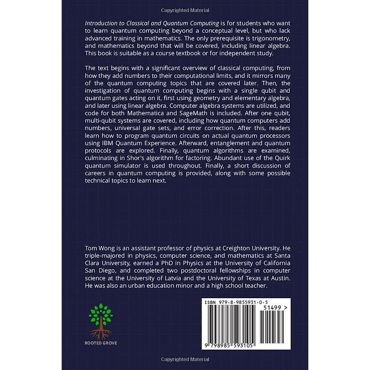 Introduction to Classical and Quantum Computing