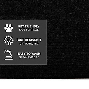 Prest-O-Fit 3-Pack 2-4065 Outrigger RV Step Rug Black Onyx 18 in. Wide