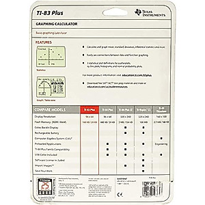 Texas Instruments TI-83 Plus Graphing Calculator (Renewed)