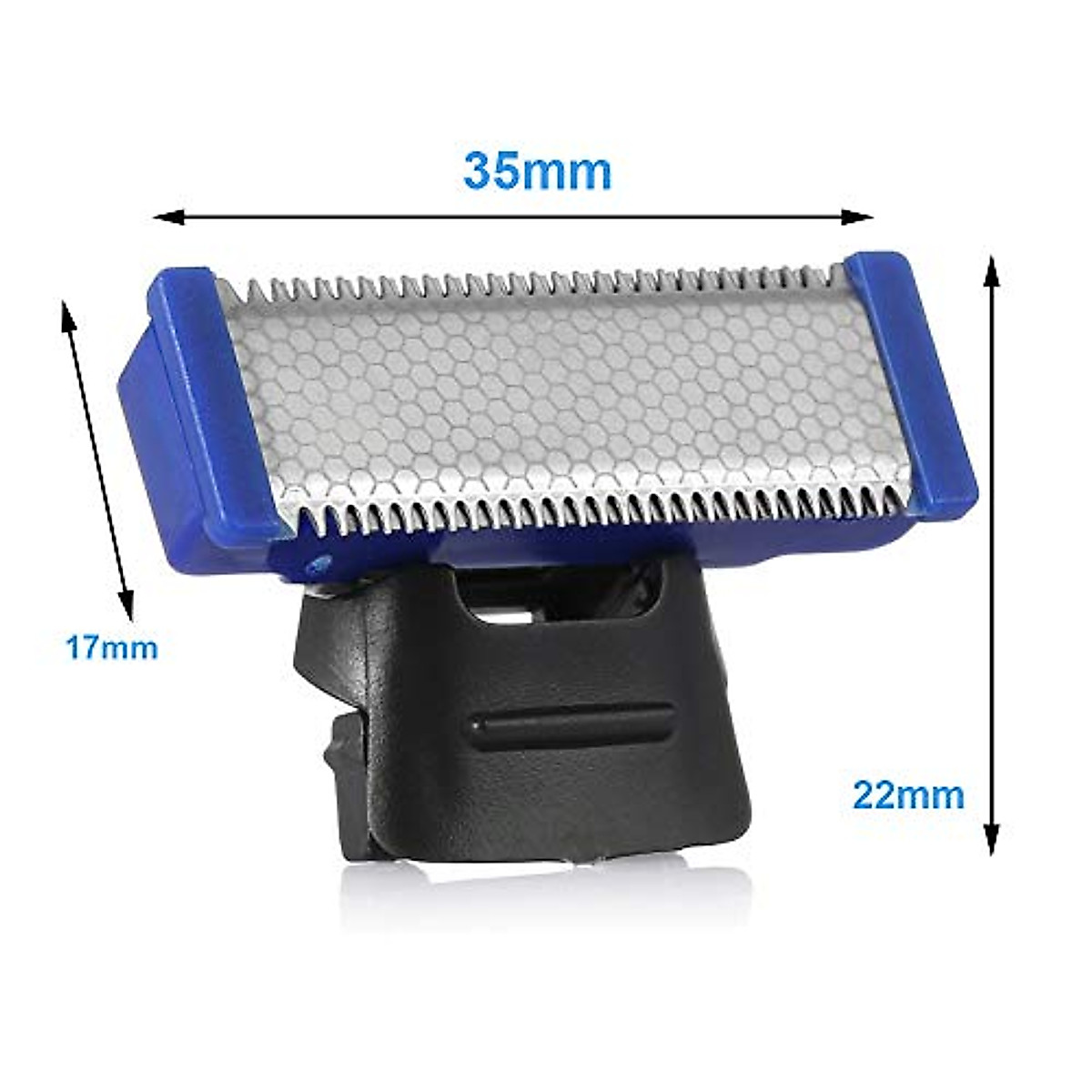 4 Pack Replacement Heads for Rechargeable Shaver Solo Trimmer Micro and Touches Replacement Cutter Head Include 2 Clean Brush