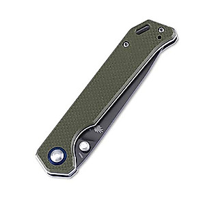 Kizer Cutlery Begleiter Folding Pocket Knife Green G10 Handle N690 Blade EDC Knife, V4458N2