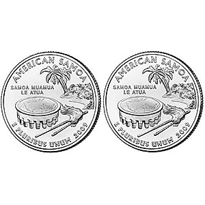 2009 American Samoa State Quarters (Philadelphia & Denver Mints) Uncirculated